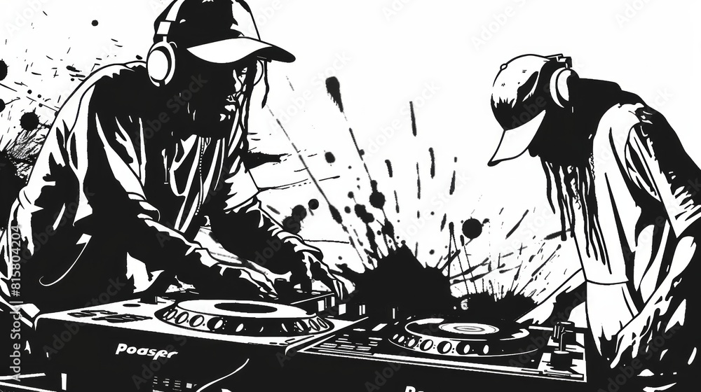 One rappers, rasta dj, graffer, bboy, old school hip hop, rap attack ...