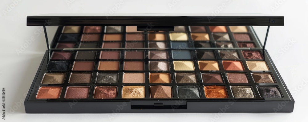 Versatile eyeshadow palette with many shades, each compartment tailored ...