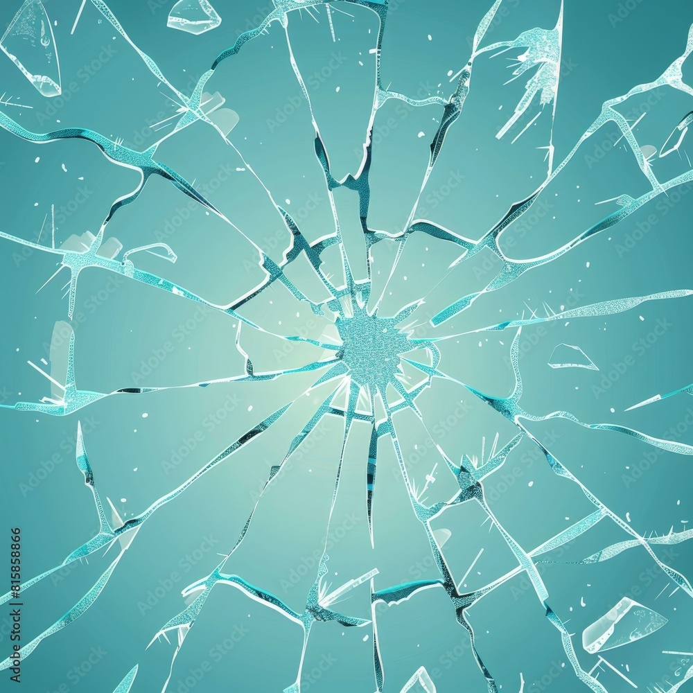 Cracked glass. Texture of broken window, smashed screen effect, bullet ...