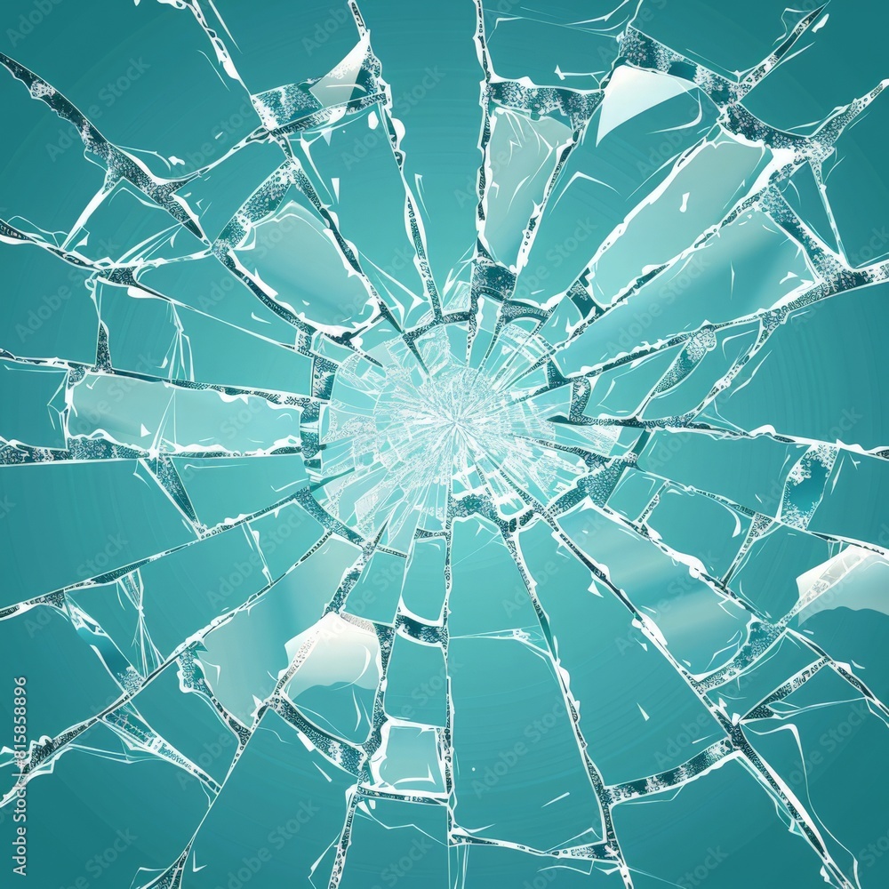 Cracked glass. Texture of broken window, smashed screen effect, bullet ...