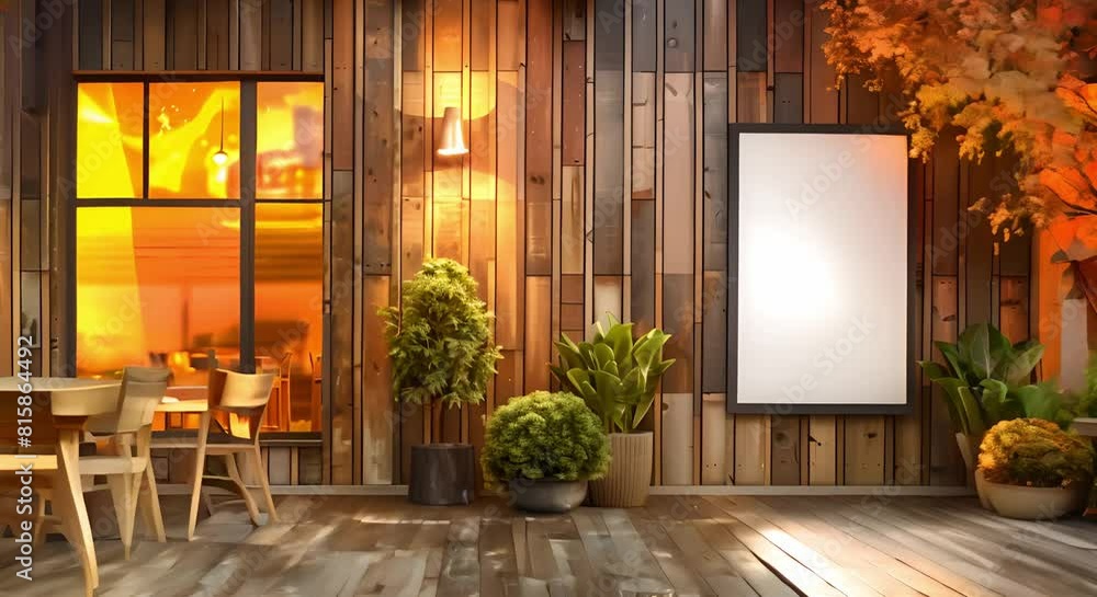 Outdoor store sign mockup for a shop's exterior wall - Design concept ...