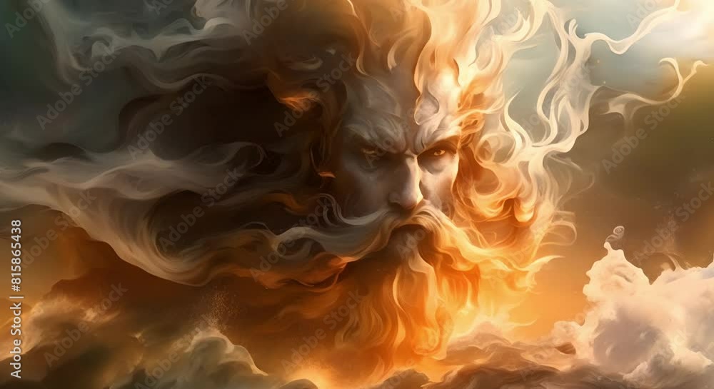 Poseidon mythical ruler of the underwater kingdom. Concept Mythical ...