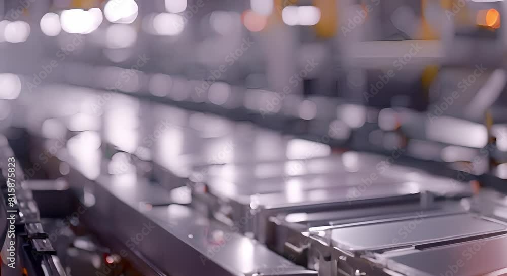 Battery Cell Assembly Line in Mass Production: A Detailed Look. Concept ...
