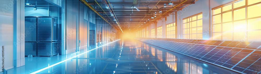 Sustainable Energy Research Facility Floor: Showing solar panel arrays ...