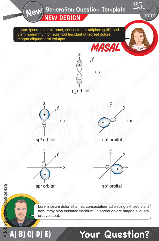 Chemistry, chemical concepts, High school, middle school, exam question ...