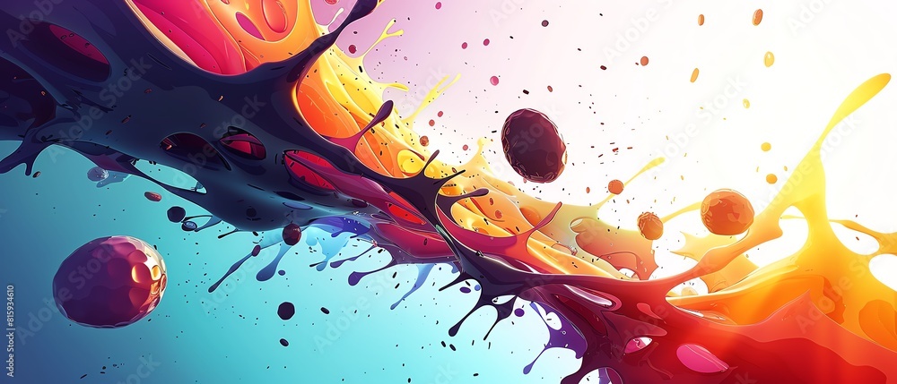 3D model of a hemolysis mechanism in a cell, side view, Mechanistic ...