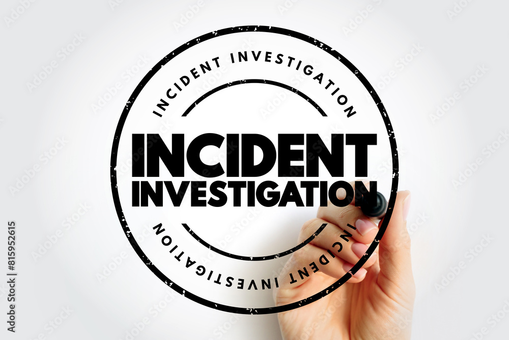 Incident Investigation - process for reporting, tracking, and ...