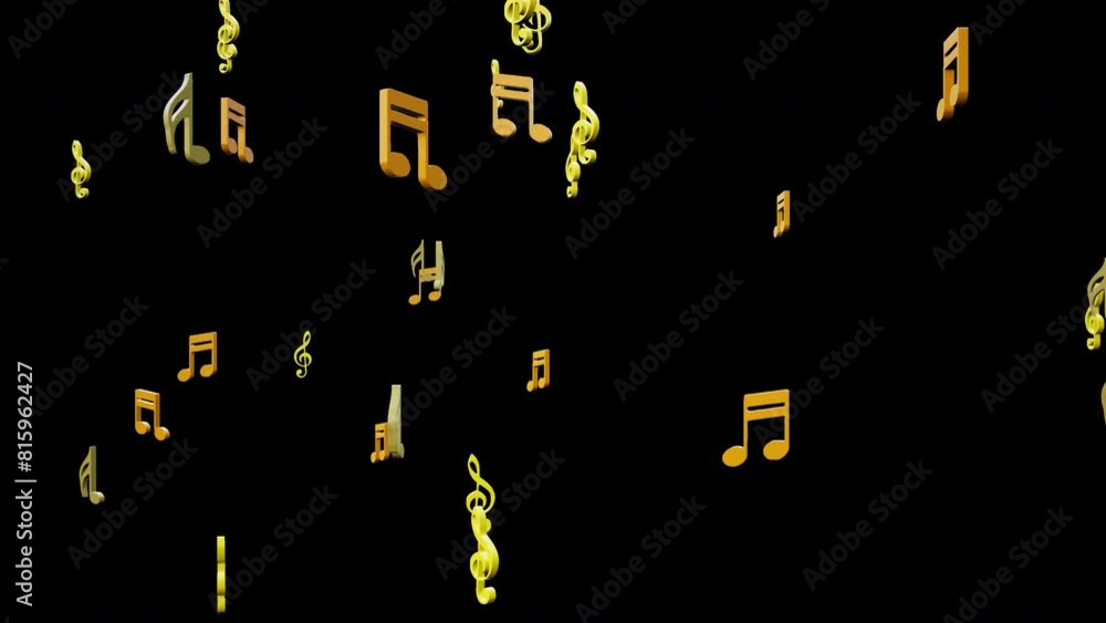 Concept of flowing music tracks with symphony of rhythm and melodies ...