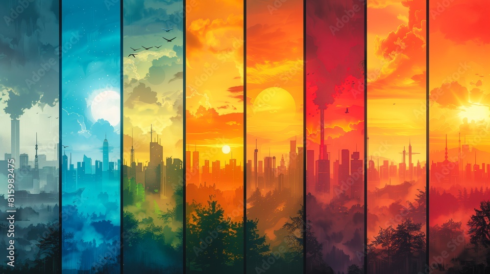 The comic strip shows renewable energy's role in reducing emissions ...