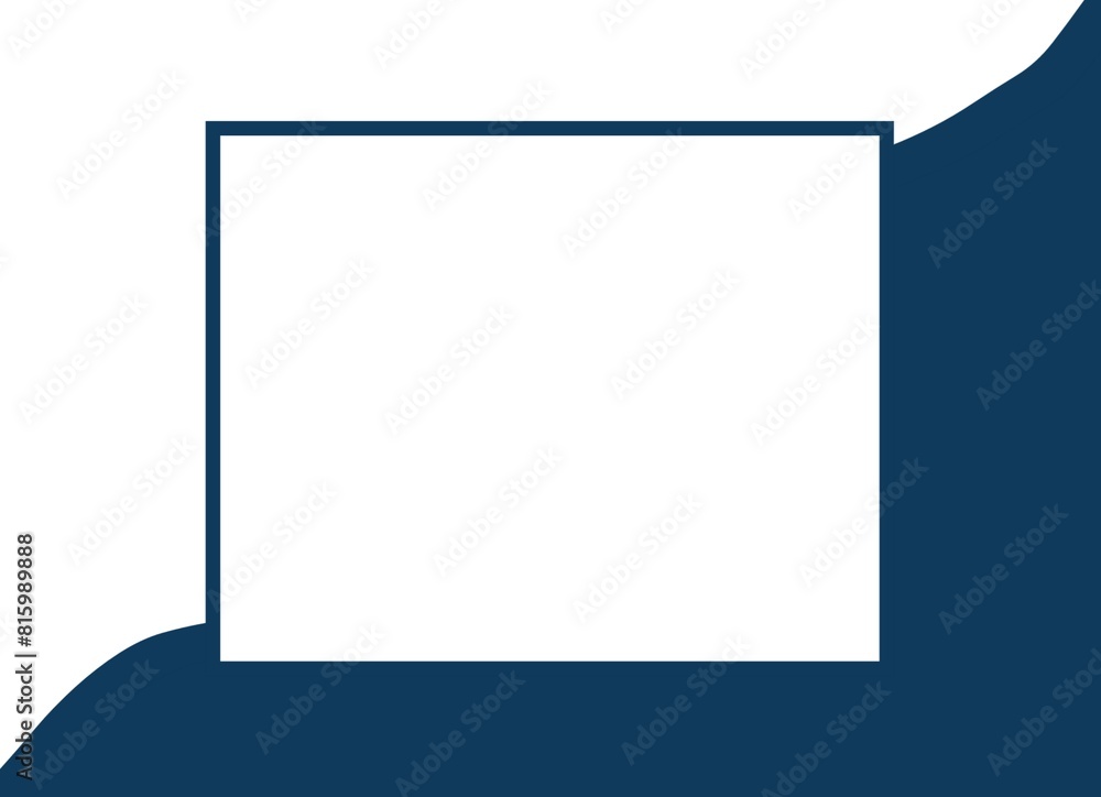 blank white and blue box for any text and business Stock Illustration ...