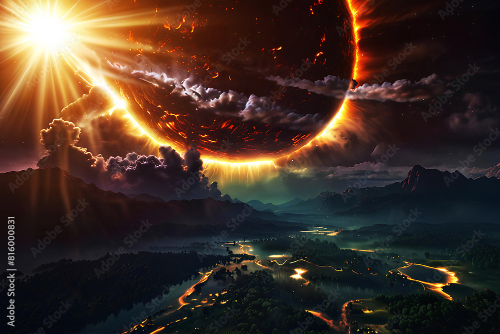 Propagation Of Solar Radiation Storms From The Sun That Affects The