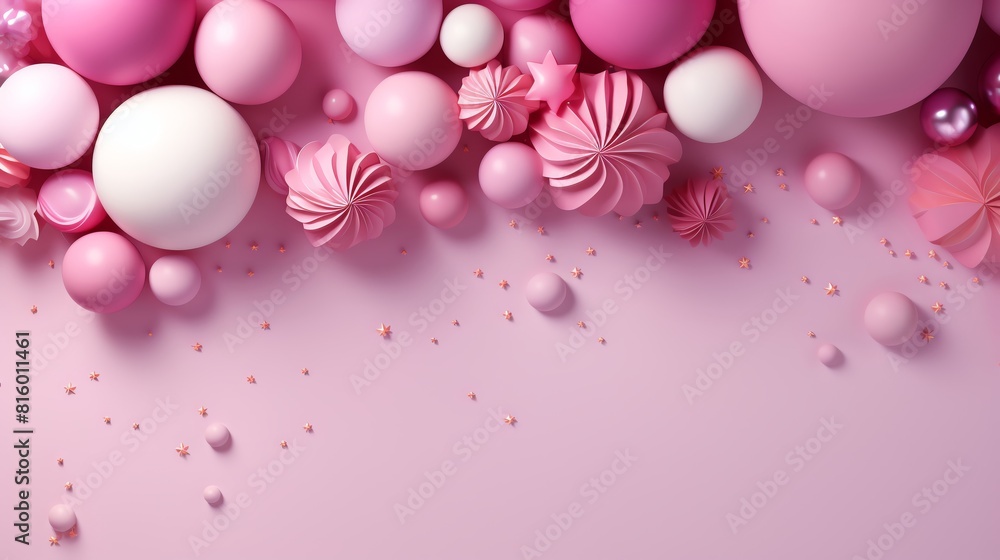 A top view design of a diversity celebration featuring a pink galaxy ...