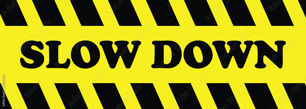 isolated slow speed warning sign, symbol element for road board, label ...
