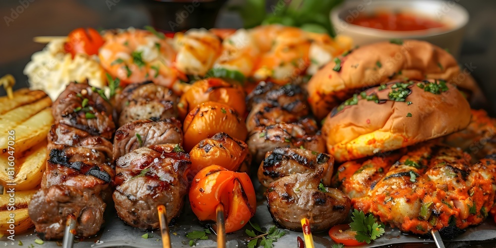 Turkish shish kebabs gourmet burgers Mediterranean mezze seafood and ...