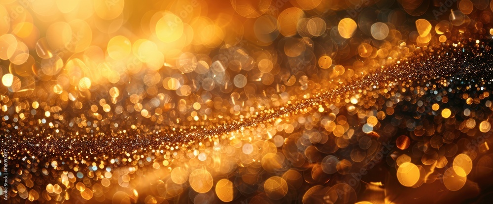 Gold Glitter Sparkling Background For New Year'S Eve, Champagne Bubbles ...