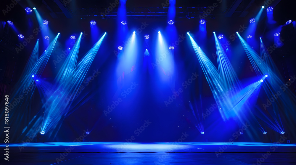 Online event entertainment concept Background for online concert Blue ...