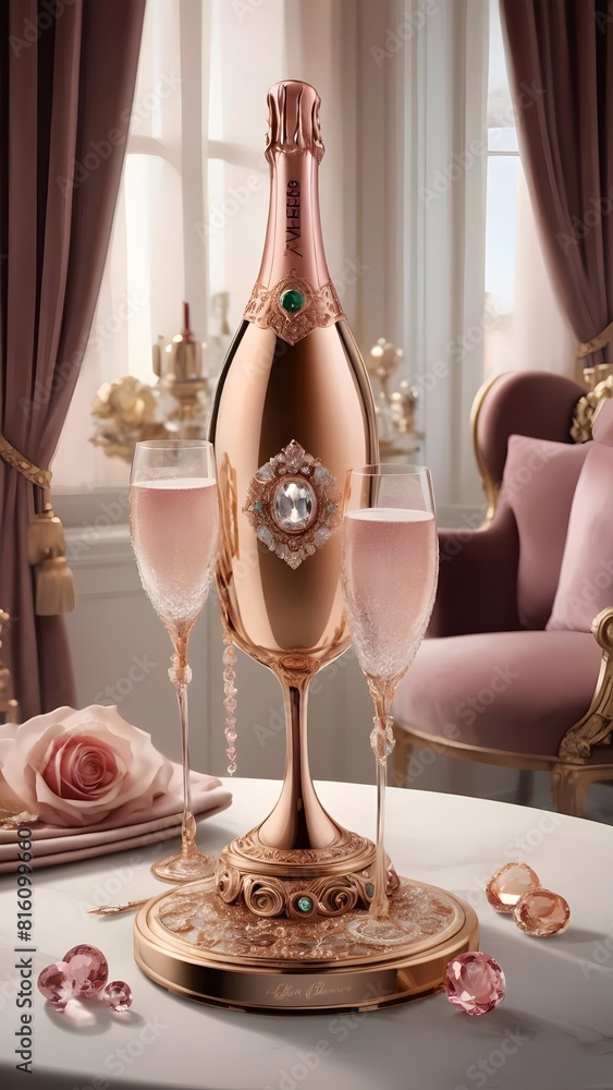 Photorealistic 3D rendering featuring an engraved 'Elena' tablet ...