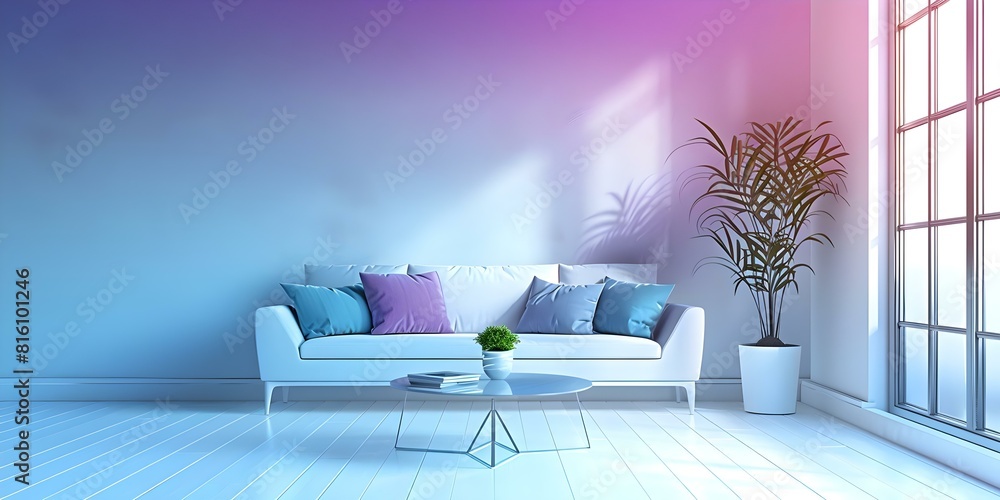 "Continuous loop animation of a cozy lofi living room for virtual ...