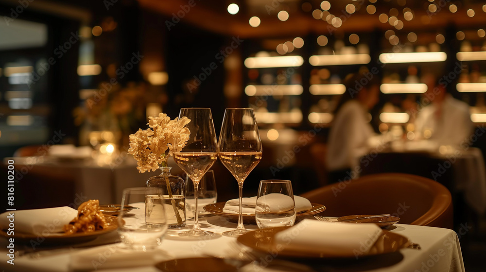 A dramatic photograph capturing the elegance and sophistication of a ...