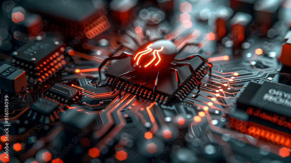 Photo realistic Flat 3D icon of a rootkit hiding malicious activity ...