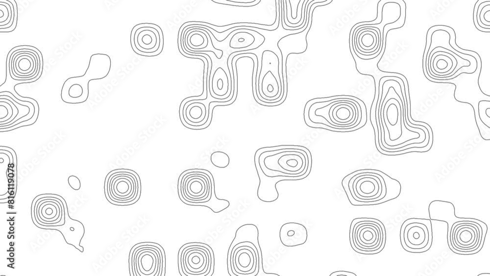 Gray outline topographic contour map abstract tech motion graphic ... Gray outline topographic contour map abstract tech motion graphic ...