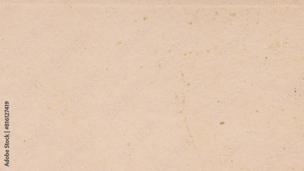 Vintage paper texture 4K stop motion video. Aged old page overlay ...