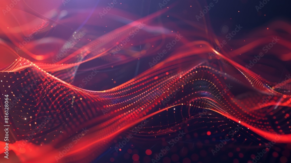 Fondo abstracto de tecnologia y ciencia.Malla o red con lineas y formas ...
