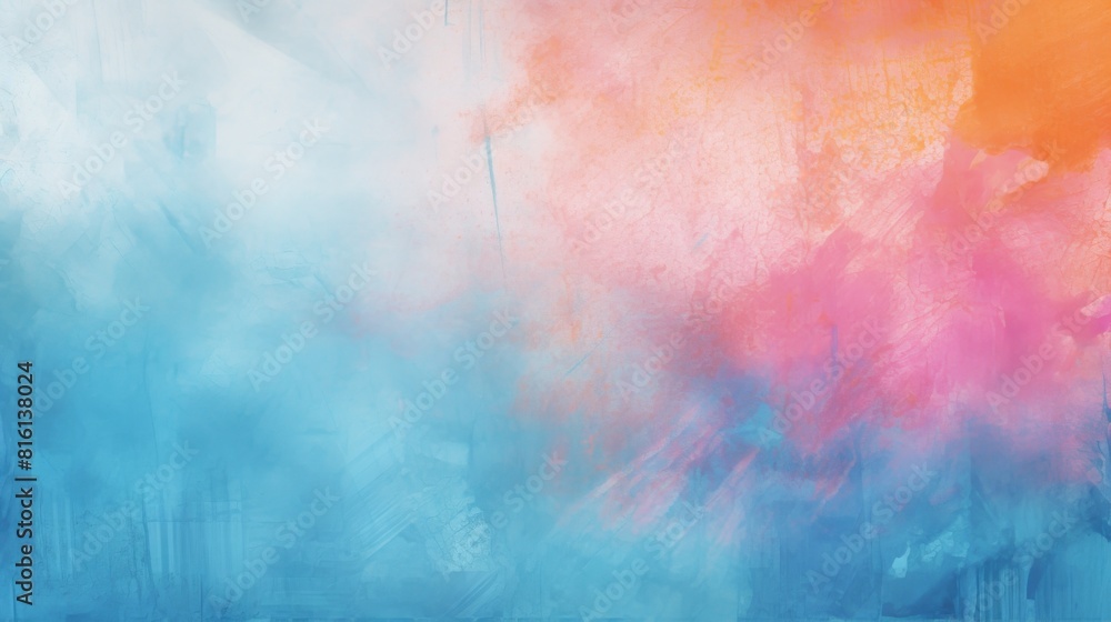 Represents a stark contrast of cool and warm tones with watercolor ...