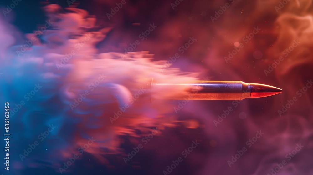 Blazing Bullet: A Dynamic Capture of Speed, Power, Fire, Smoke, Motion ...