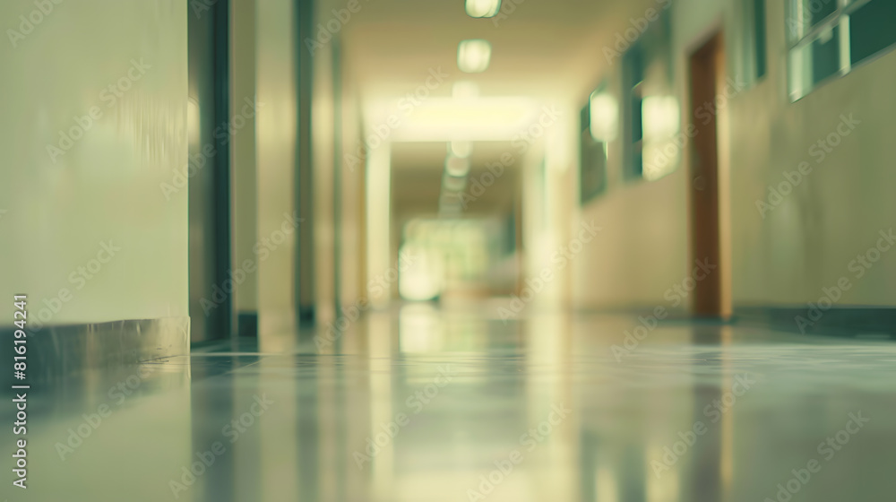 ABSTRACT BLUR CANTEEN ROOM BACKGROUND Office building or university ...