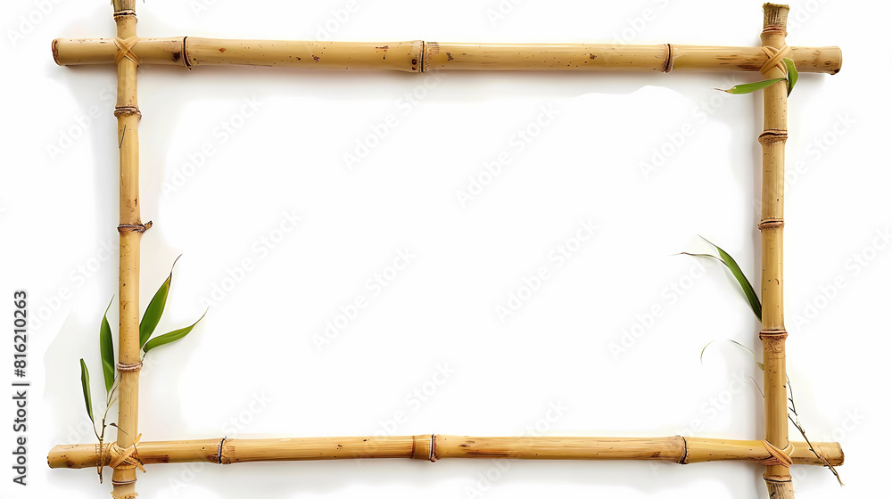bamboo frame, bamboo frame, brown bamboo frame, tropical frame sign ...