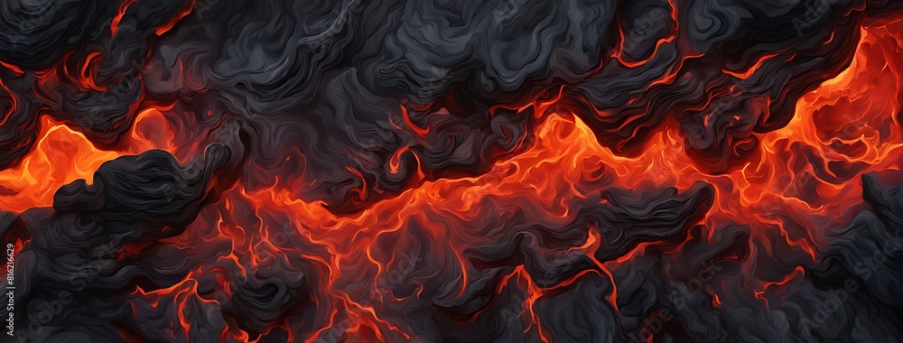 Lava texture fire background rock volcano magma molten hell hot flow ...
