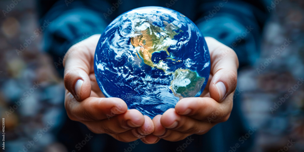 Unity in diversity: hands holding the world together Stock Photo ...
