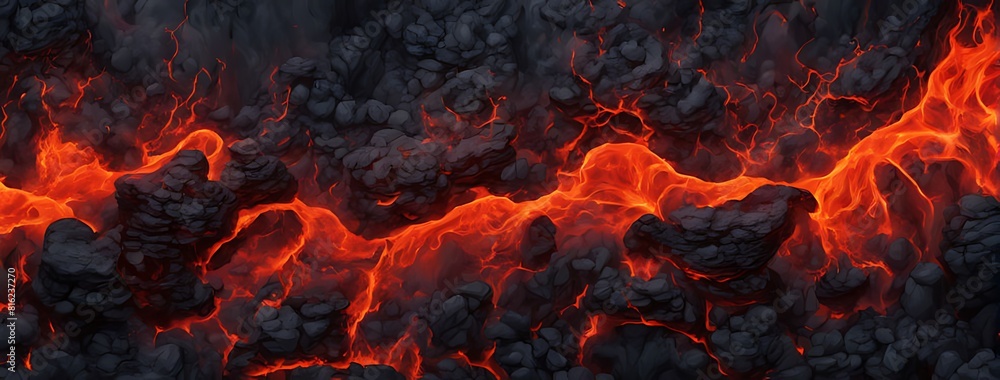 Lava texture fire background rock volcano magma molten hell hot flow ...