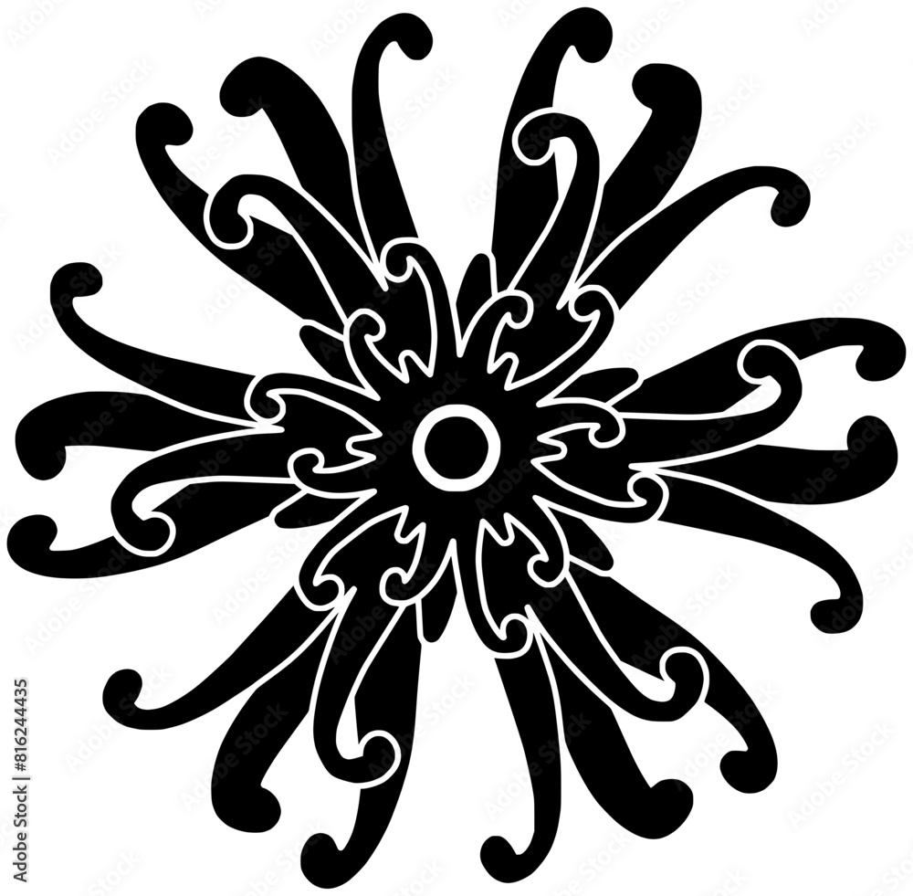 gawai illustration dayak silhouette ethnic logo enggang icon hornbill ...