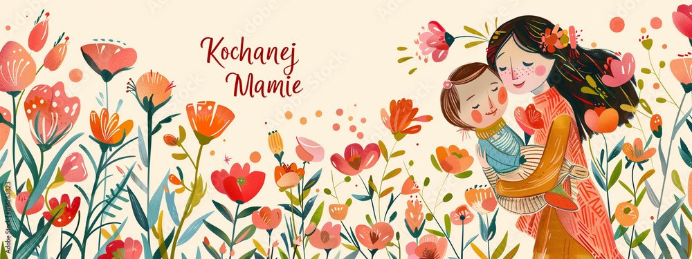 Dzień Matki 26 Maja, Kartka z życzeniami, Kochanej Mamie Stock ...