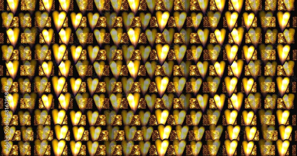Golden background. For creating a video montage, a social media post ...