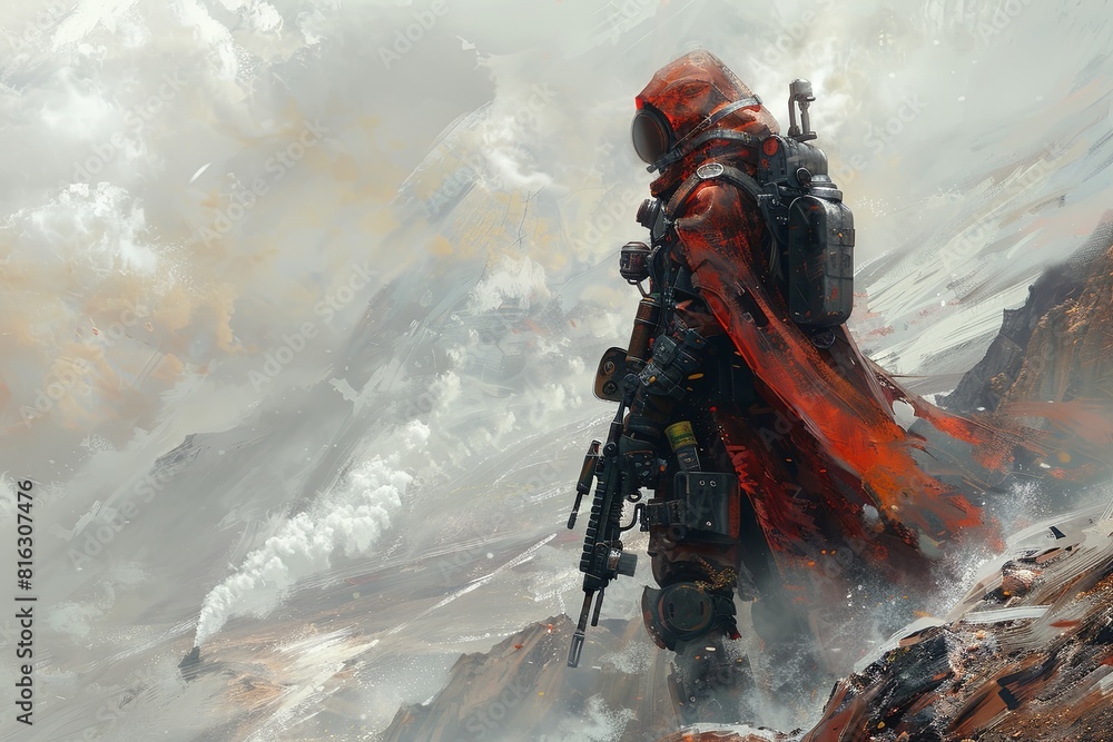 Gearclad Steam Sentinel: Ethereal Images for Game Design Stock ...