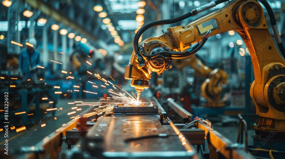 Robotic welding jig assembly of components. the welding process ...