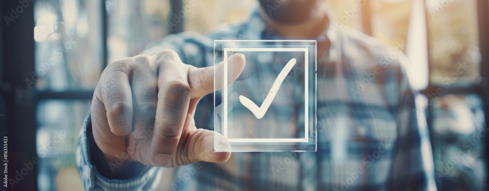 Passed the online exam. Business performance Checklist, businesspeople ...