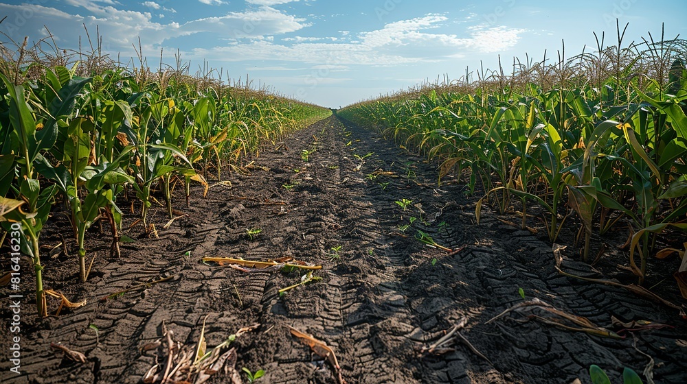 Contaminants, An image of a field with dead crops, showing the effects ...