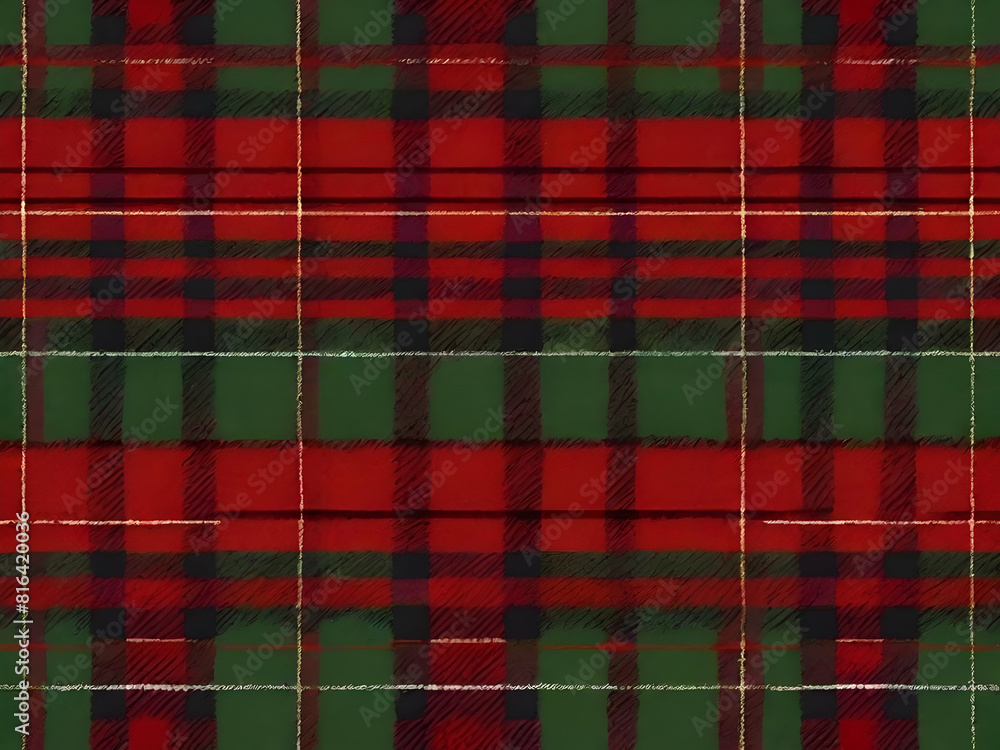 red and green plaid fabric pattern, plaid, texture, fabric, tartan ...