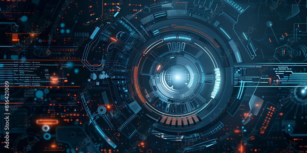 Futuristic phone wallpaper with blue and black color scheme on ...