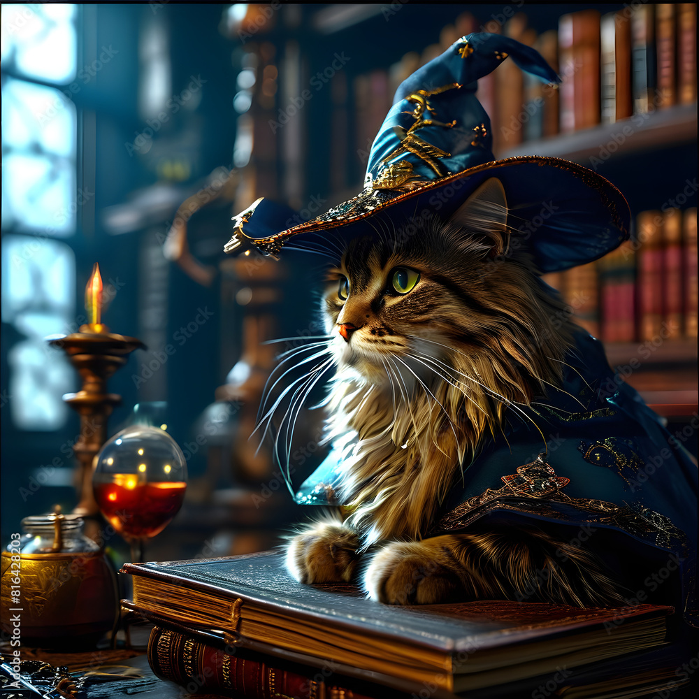 The Librarian is a charming cat who has made the library their home ...
