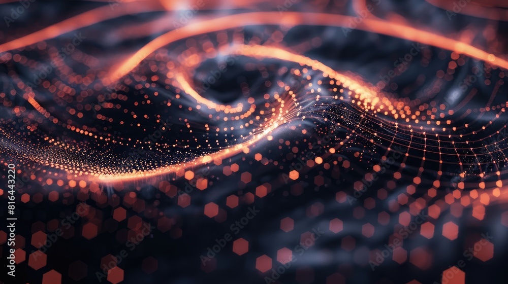 Digital Wallpaper and Technology Background featuring Abstract Spiral ...