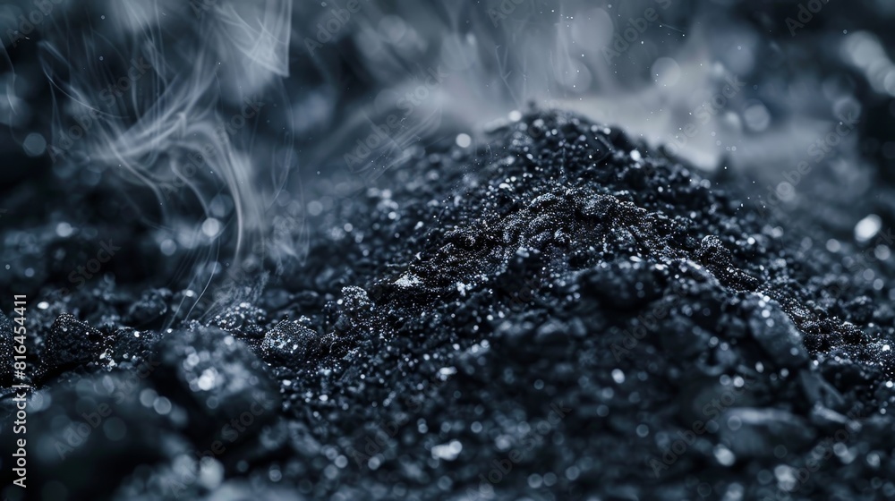 Artistic close-up of ashes, symbolizing the finality of cremation and ...