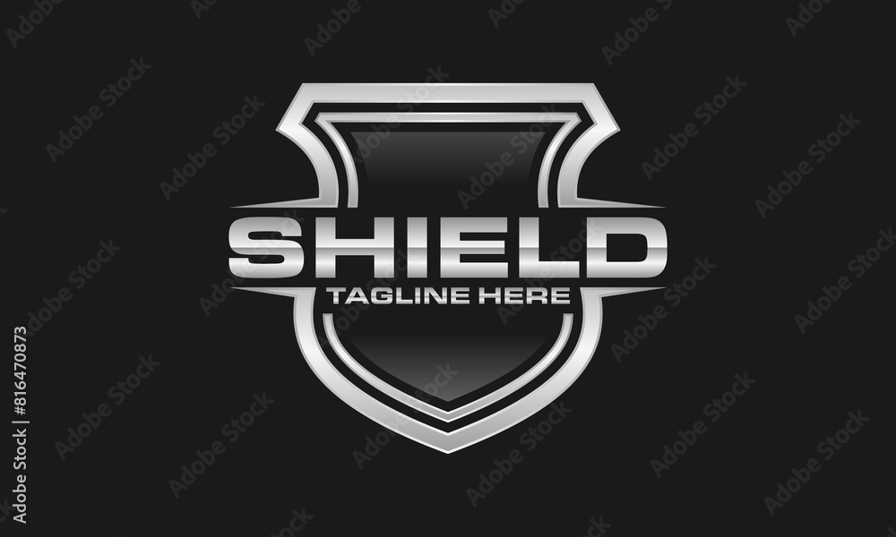 Simple Shield Strong Logo, Shield Symbol For Security Company Vector ...
