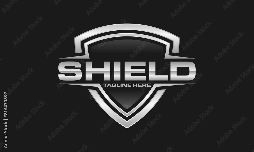Simple Shield Strong Logo, Shield Symbol For Security Company Vector ...
