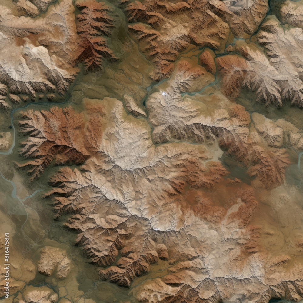 Terrain seamless texture map pattern ilustração do Stock | Adobe Stock