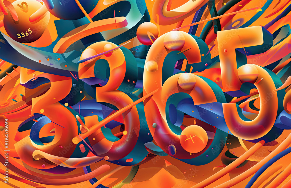 365 days background for graphics use. Created with Ai Stock ...